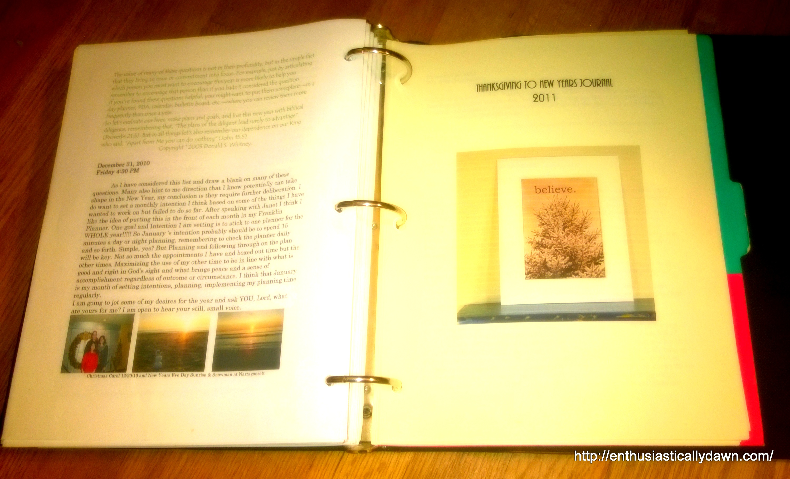 Seasonal Journals (A 5 Year Journal Journey) – Enthusiastically, Dawn